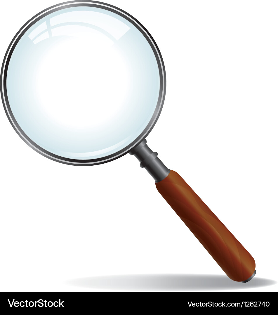 Magnifying glass Royalty Free Vector Image - VectorStock