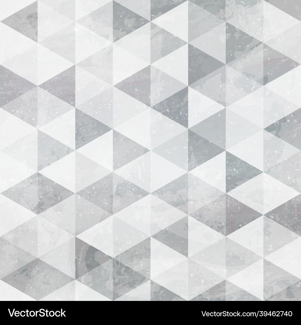 Monochrome grunge triangle pattern Royalty Free Vector Image