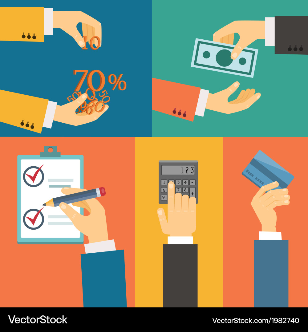 Purchase payment credit Royalty Free Vector Image