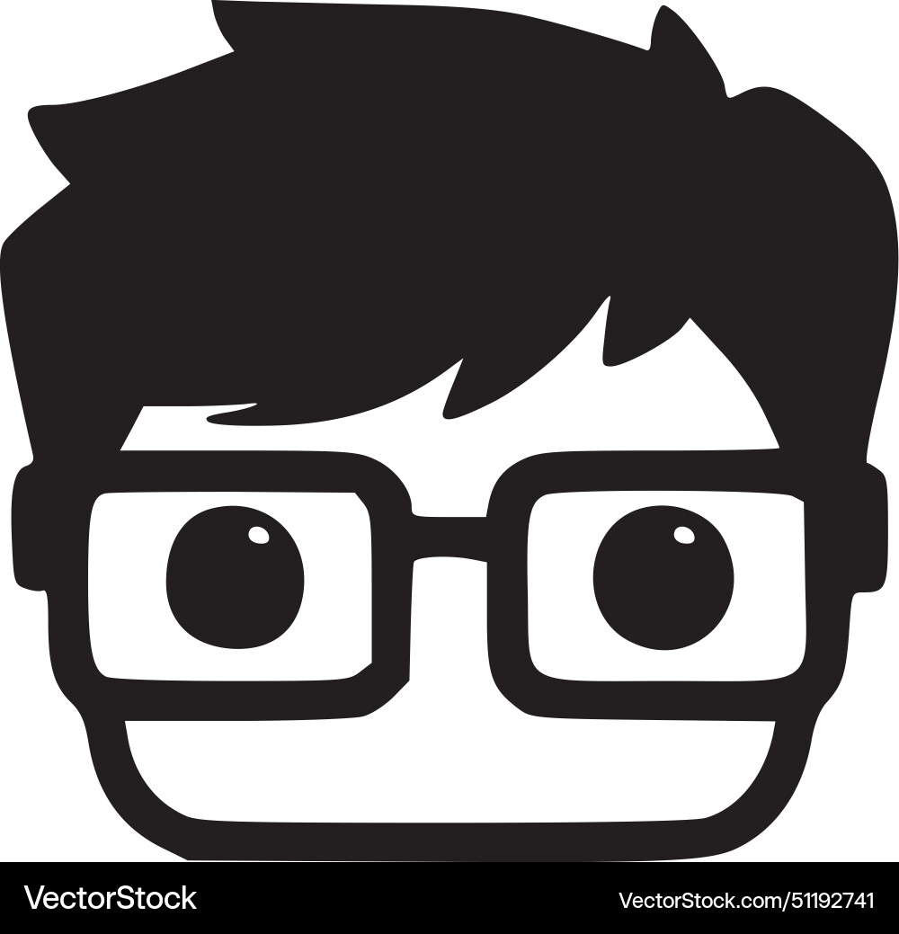 Minimalist - and flat logo Royalty Free Vector Image