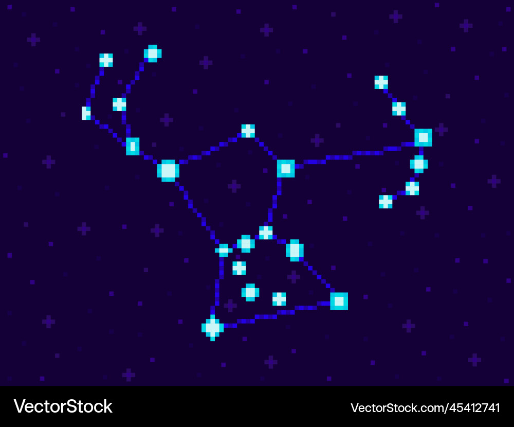 Orion Constellation Art Orion Constellation On Navy Art Board Print