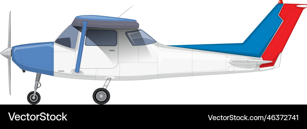 Single Engine Light Airplane Royalty Free Vector Image