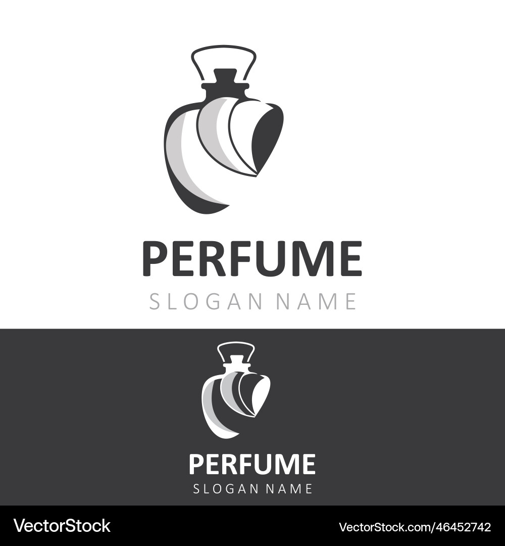 Abstract isolated luxury perfume logo cosmetic Vector Image