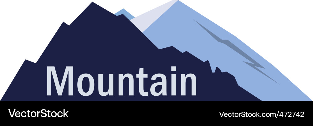 Mountain Peak Royalty Free Vector Image - VectorStock