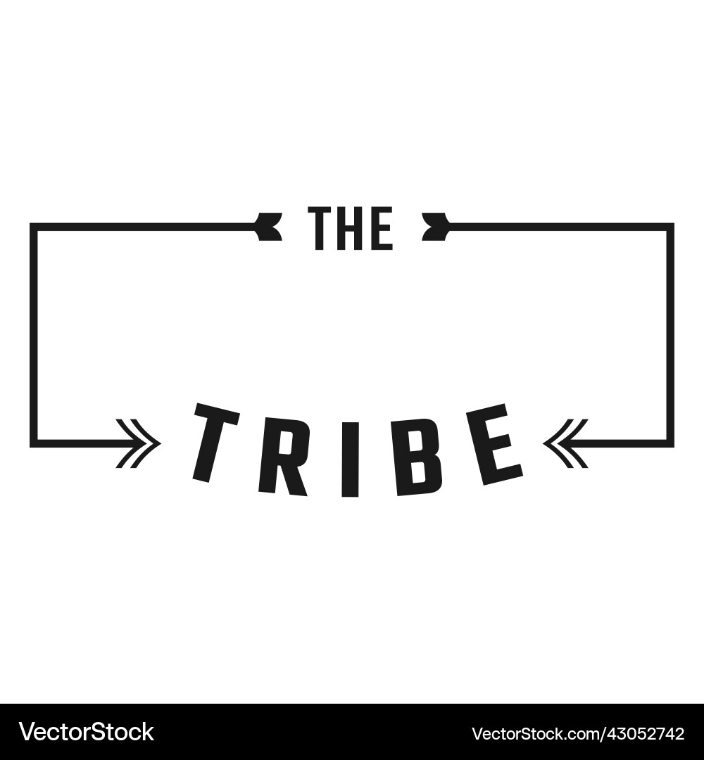 Tribal Stroke Label Royalty Free Vector Image - VectorStock
