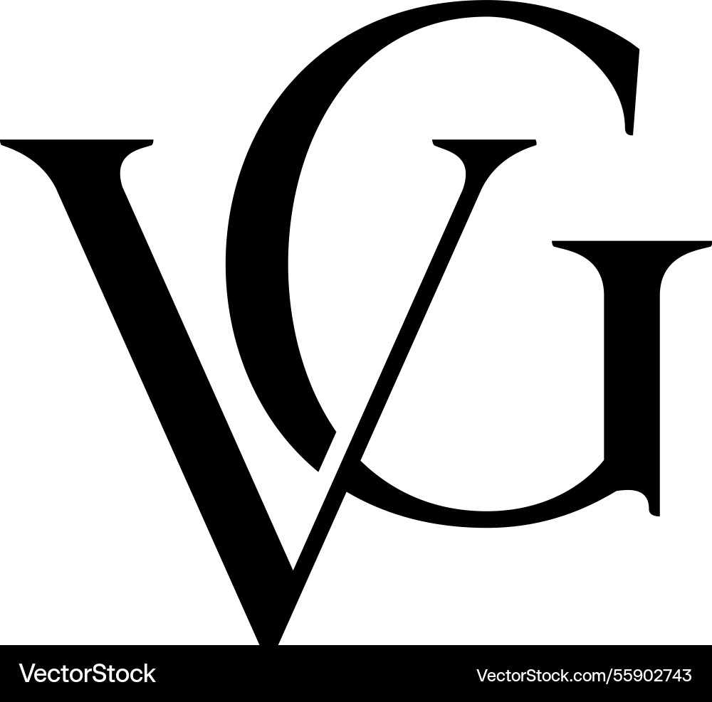 Vg streetwear logo Royalty Free Vector Image - VectorStock