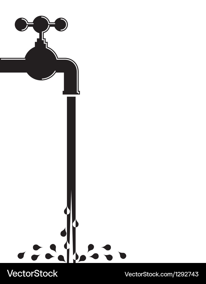Water pipe Royalty Free Vector Image - VectorStock