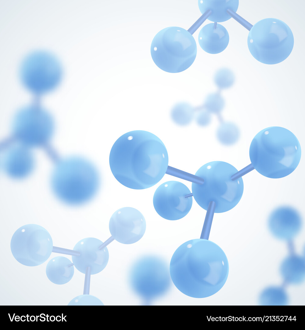 Abstract molecules design molecular structure Vector Image