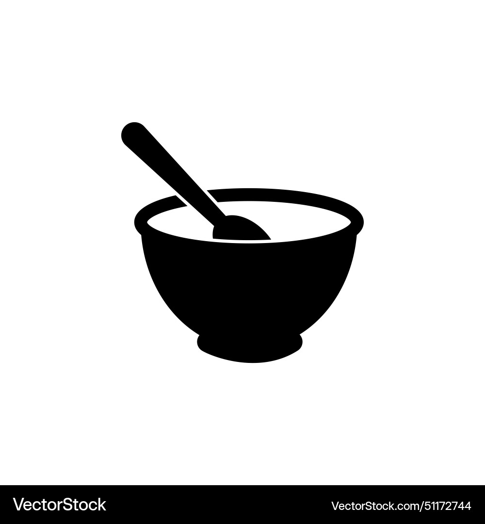 Bowl flat icon Royalty Free Vector Image - VectorStock