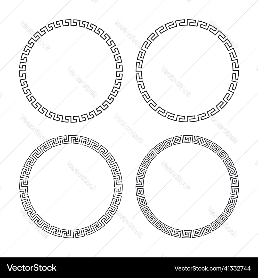 Greek frames on a white background Royalty Free Vector Image