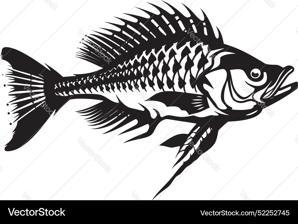 Macabre morphology black icon design of predator Vector Image