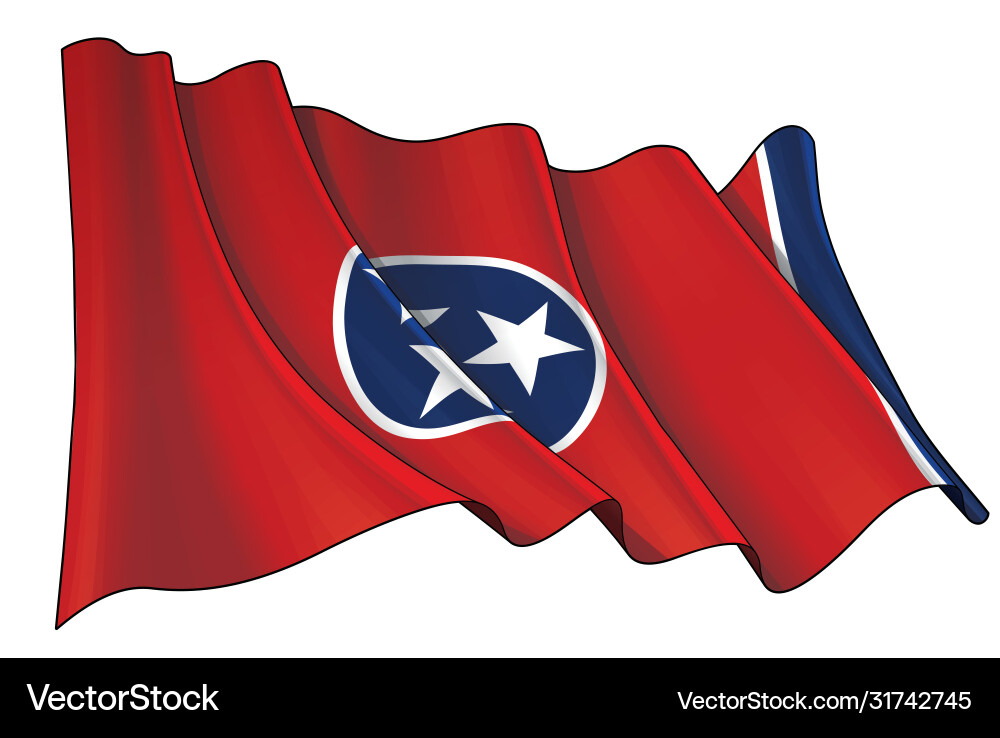 Tennessee State Flag – Royalty-Free Vector | VectorStock