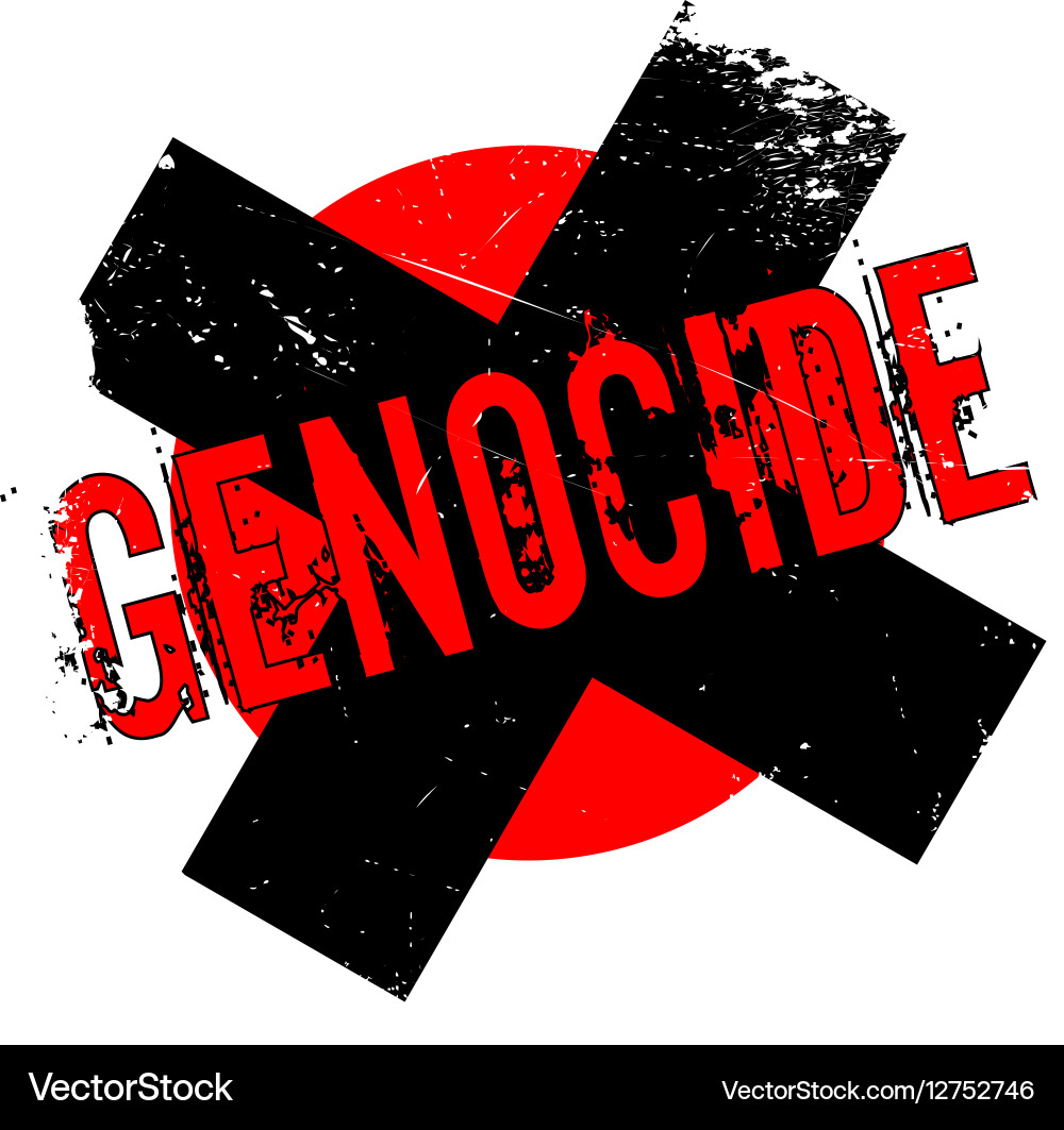 Genocide rubber stamp Royalty Free Vector Image