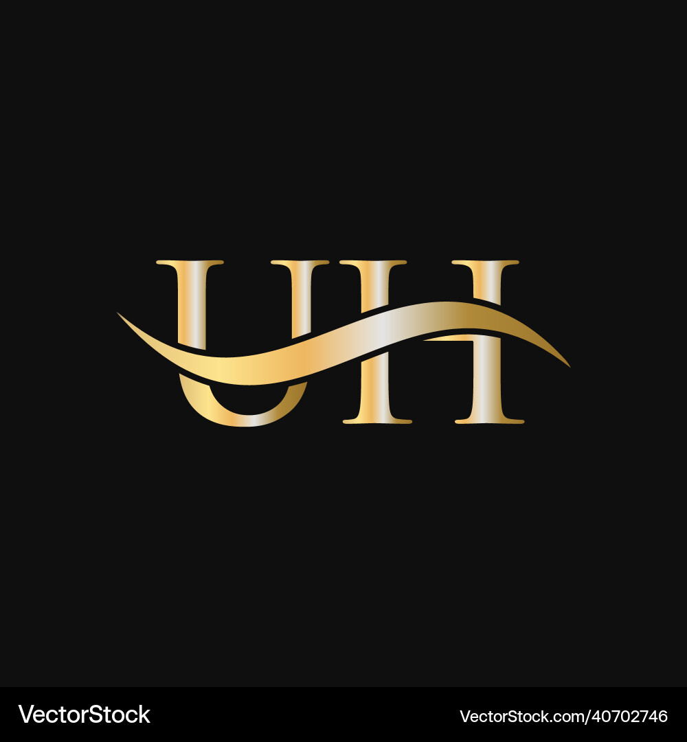 UH Logo - Monogram & Lettermark Royalty Free Vector