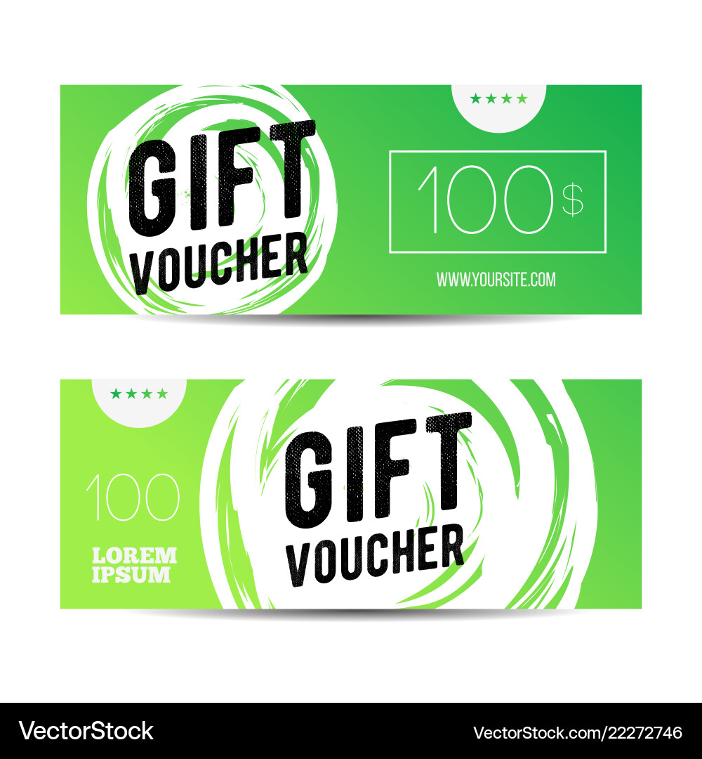 Voucher gift for shop with offer template Vector Image