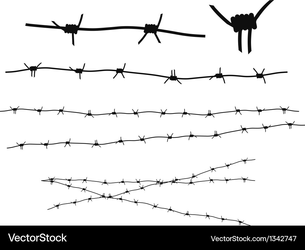 Barbed wire Royalty Free Vector Image - VectorStock