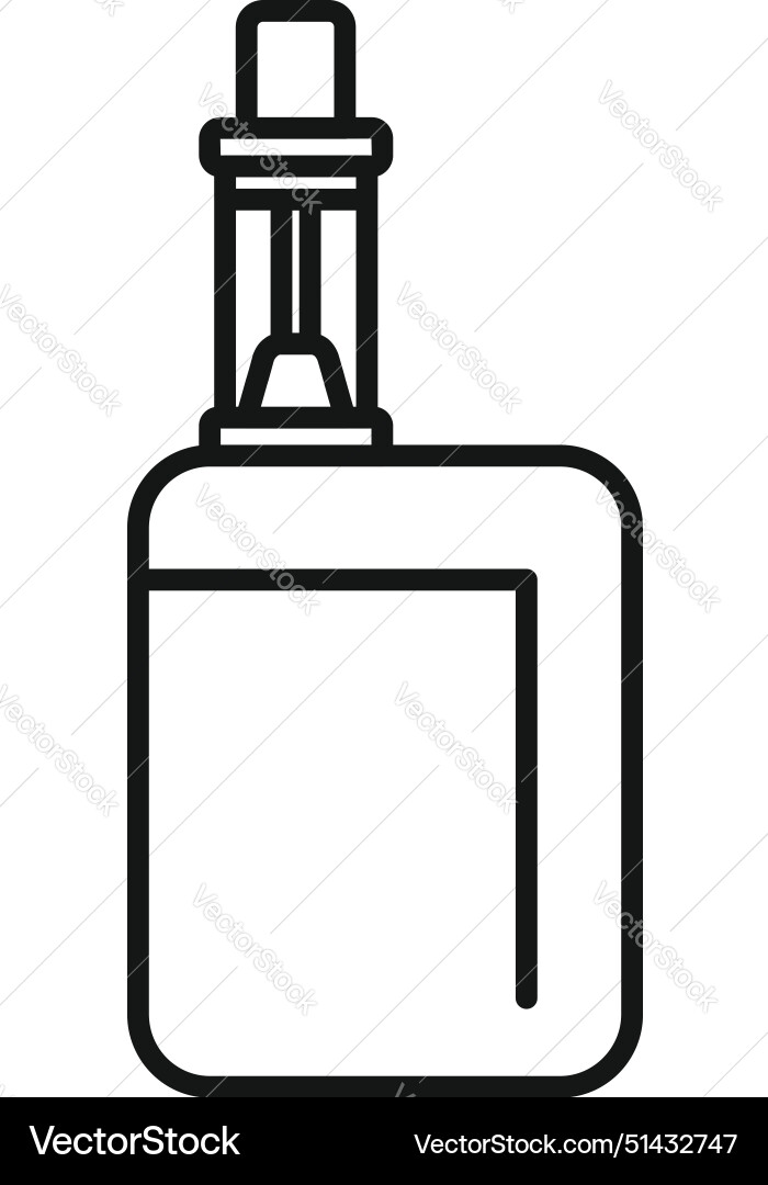 Black and white dropper bottle icon Royalty Free Vector
