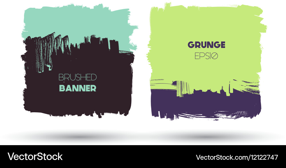 Grunge Banner Textures Royalty Free Vector Image
