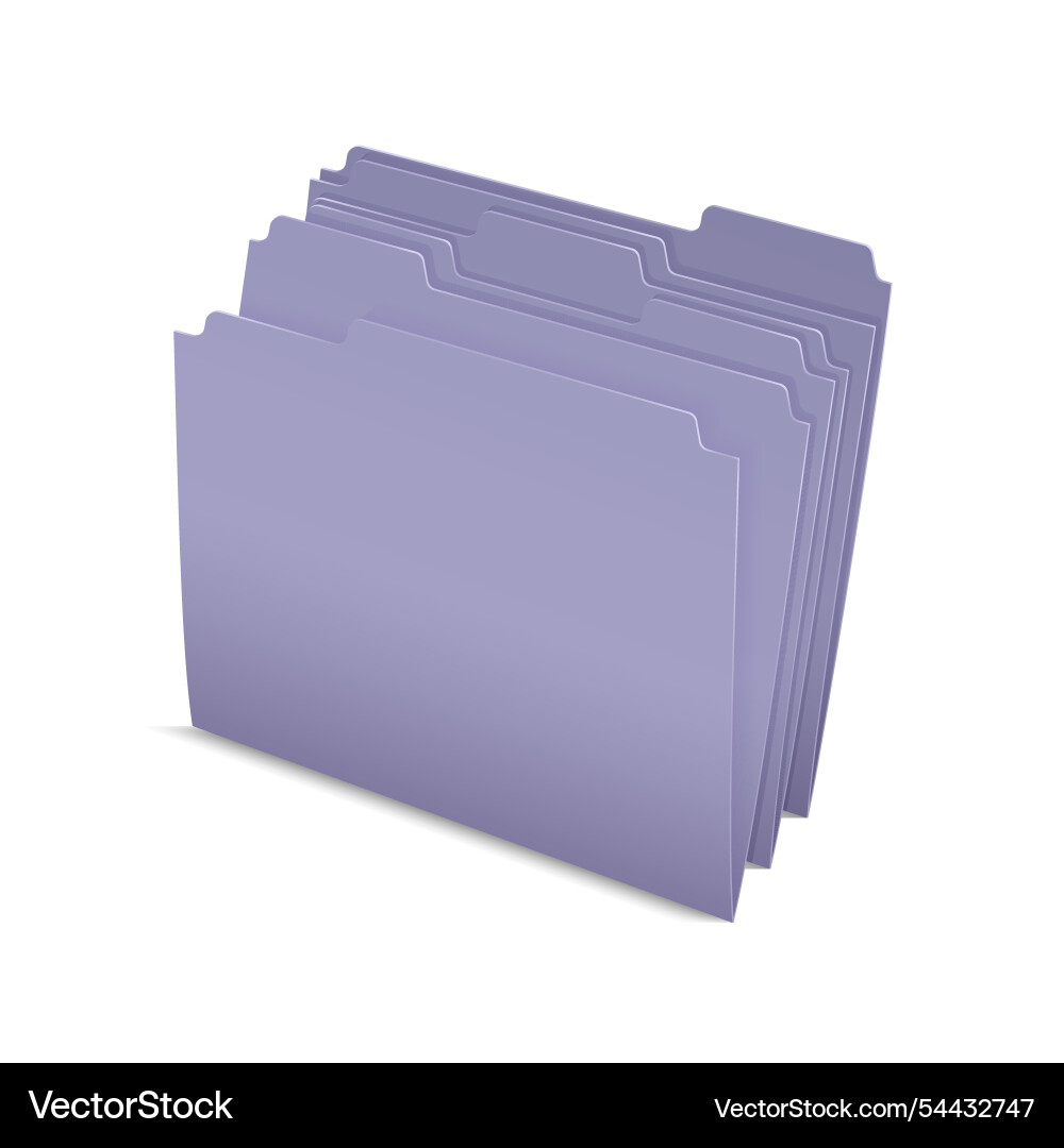 Modern Folder Collection Royalty Free Vector Image
