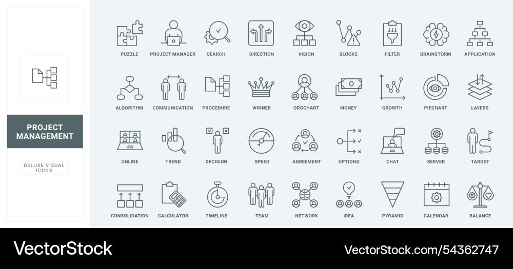 Project management corporate company organization Vector Image