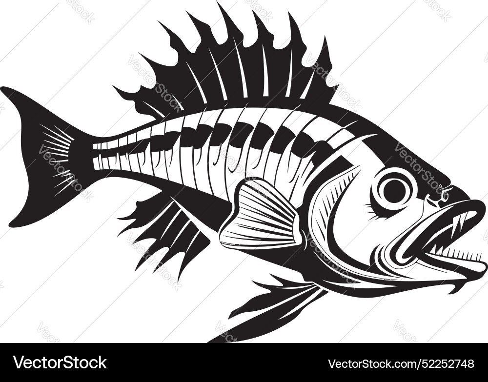 Ferocious framework black icon design of predator Vector Image