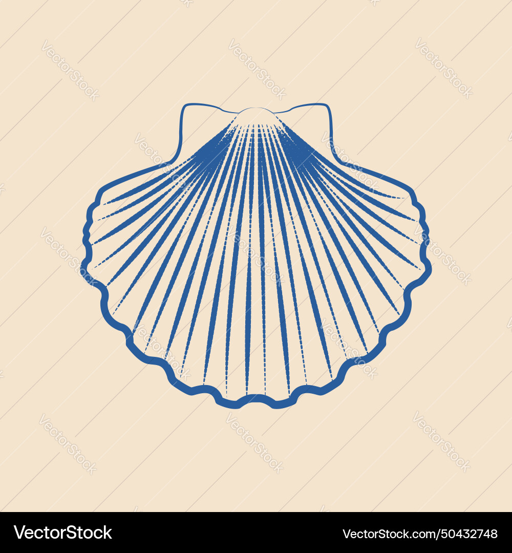 Shell logo or icon design for brand identity Vector Image