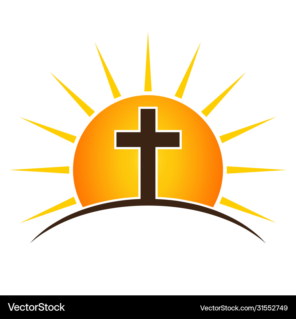 Cross With Sun In Background