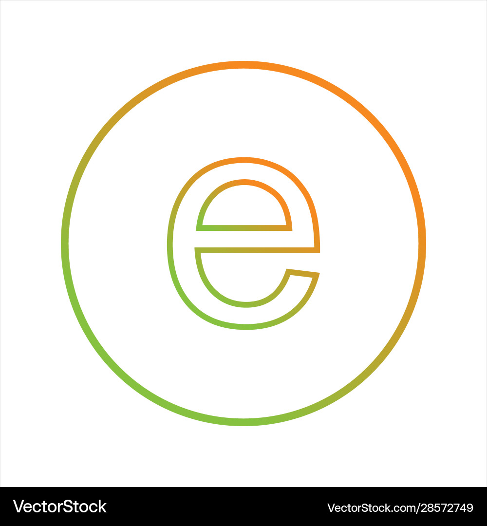 Edge Line Icon - Minimalist Royalty Free Vector Image