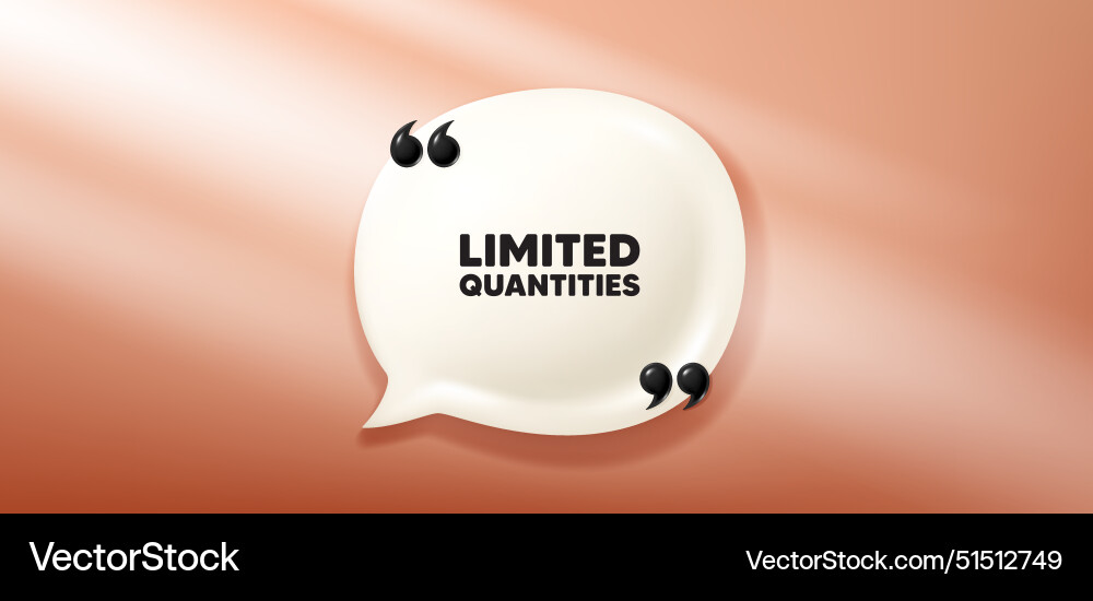 Limited quantities symbol special offer sign Vector Image