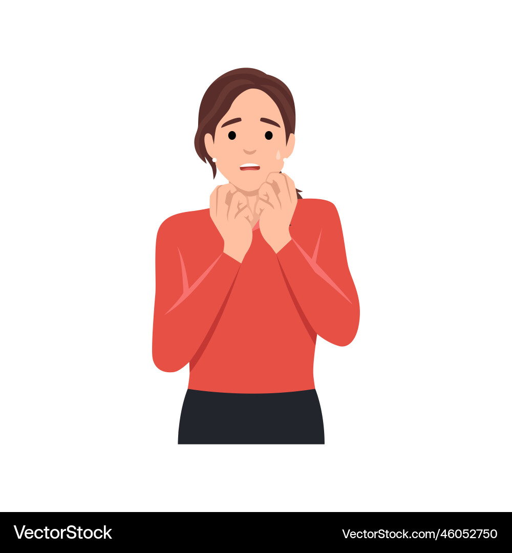 Being worried and stress concept Royalty Free Vector Image