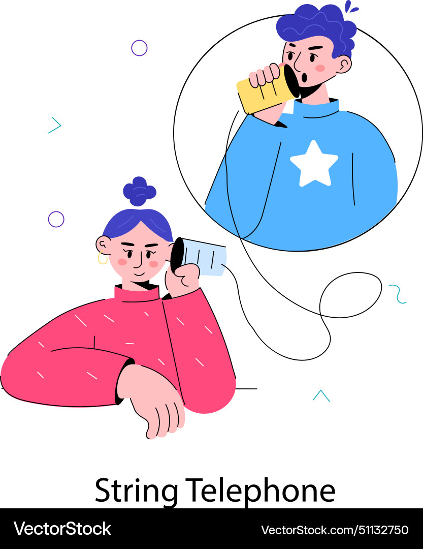 String telephone Royalty Free Vector Image - VectorStock
