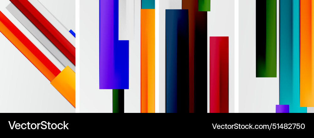 Stripes and lines poster abstract backgrounds Vector Image