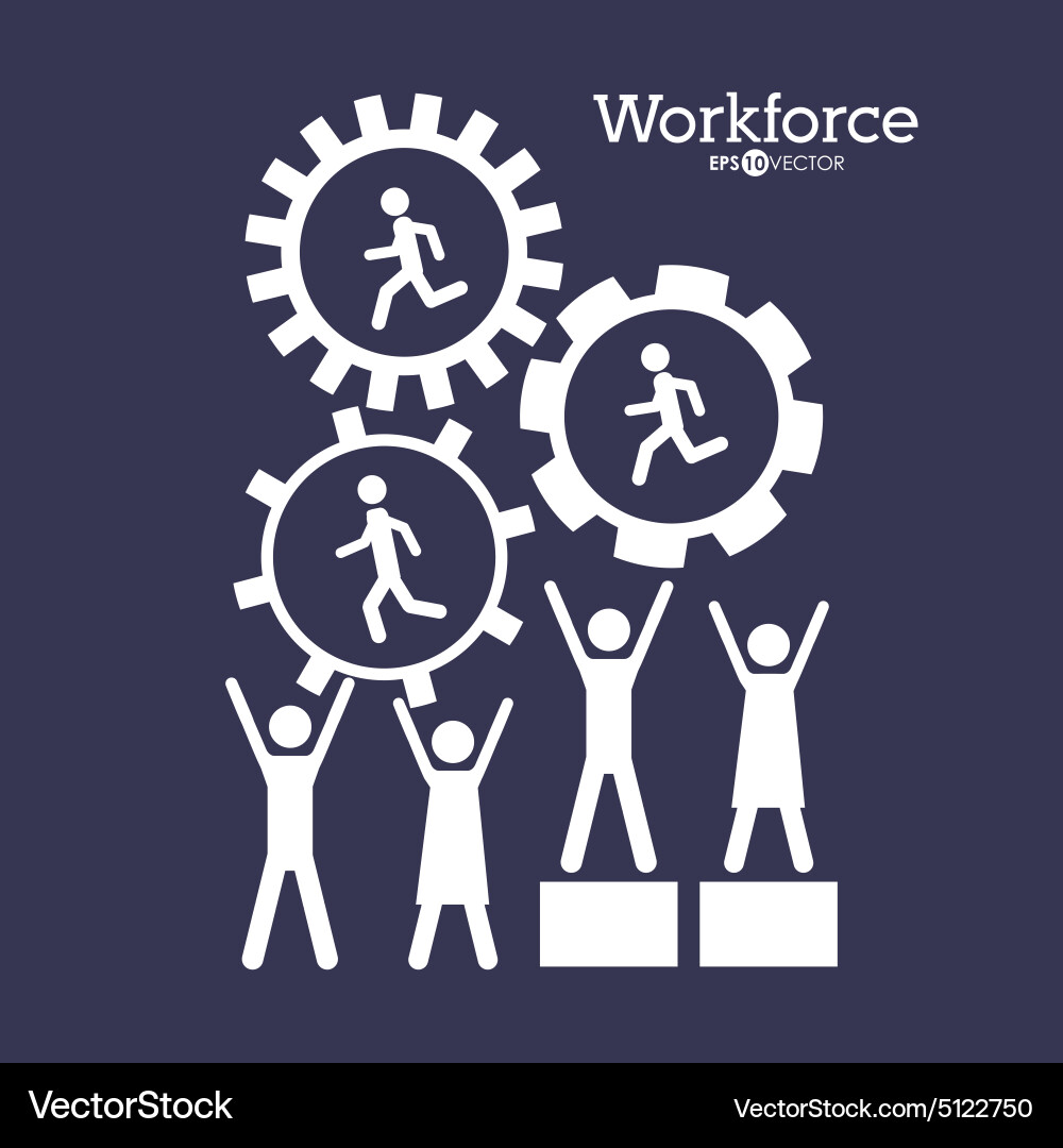 Workforce design Royalty Free Vector Image - VectorStock