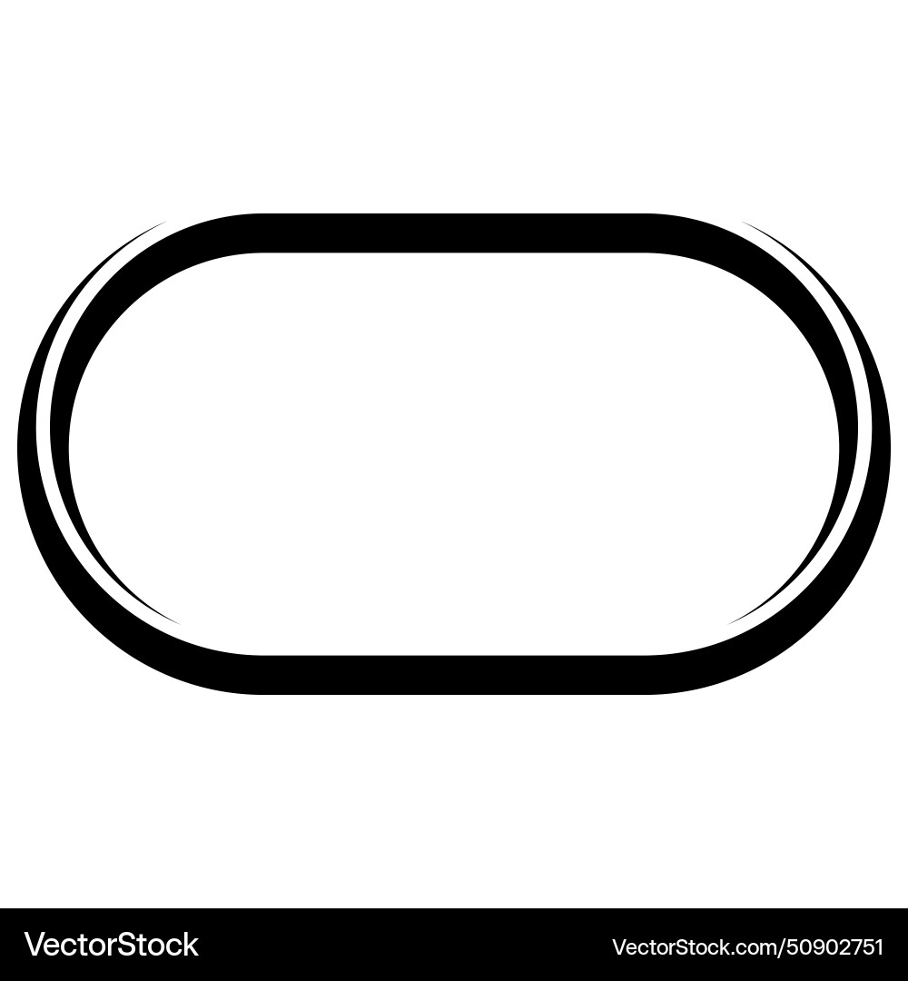 Rectangular swoosh scrawl underline stroke Vector Image