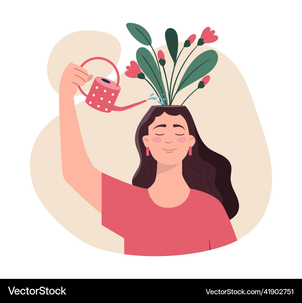 Thinking positive mindset Royalty Free Vector Image