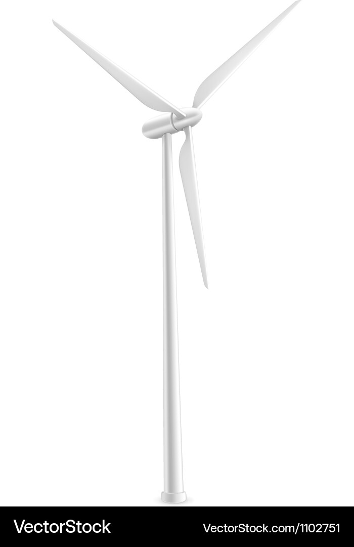 Wind turbine Royalty Free Vector Image - VectorStock