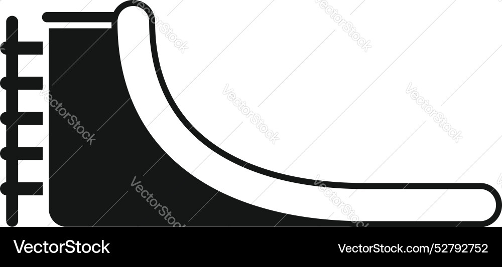 Big air ramp structure for skateboarding Vector Image