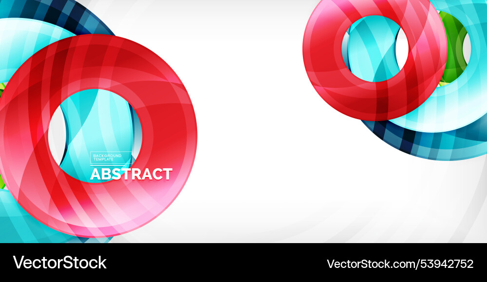 Circles round elements ring shapes premium Vector Image