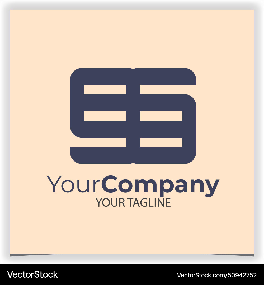 Logo made with abstract outlined shape design Vector Image