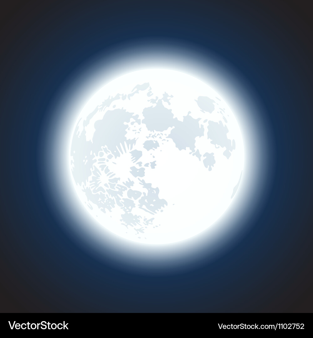 Moon background Royalty Free Vector Image - VectorStock