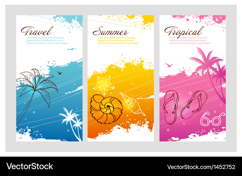 Splash travel Royalty Free Vector Image - VectorStock