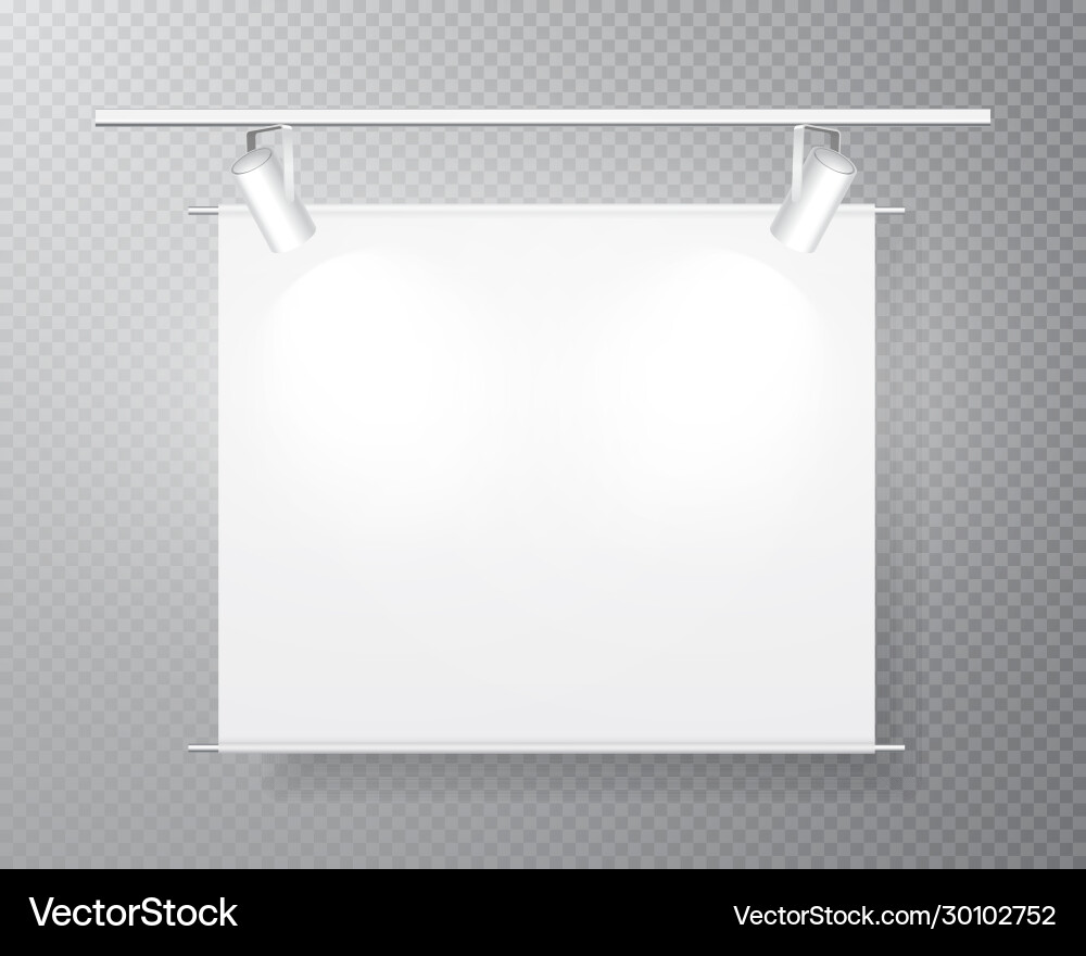 Spotlight set collection on transparent background