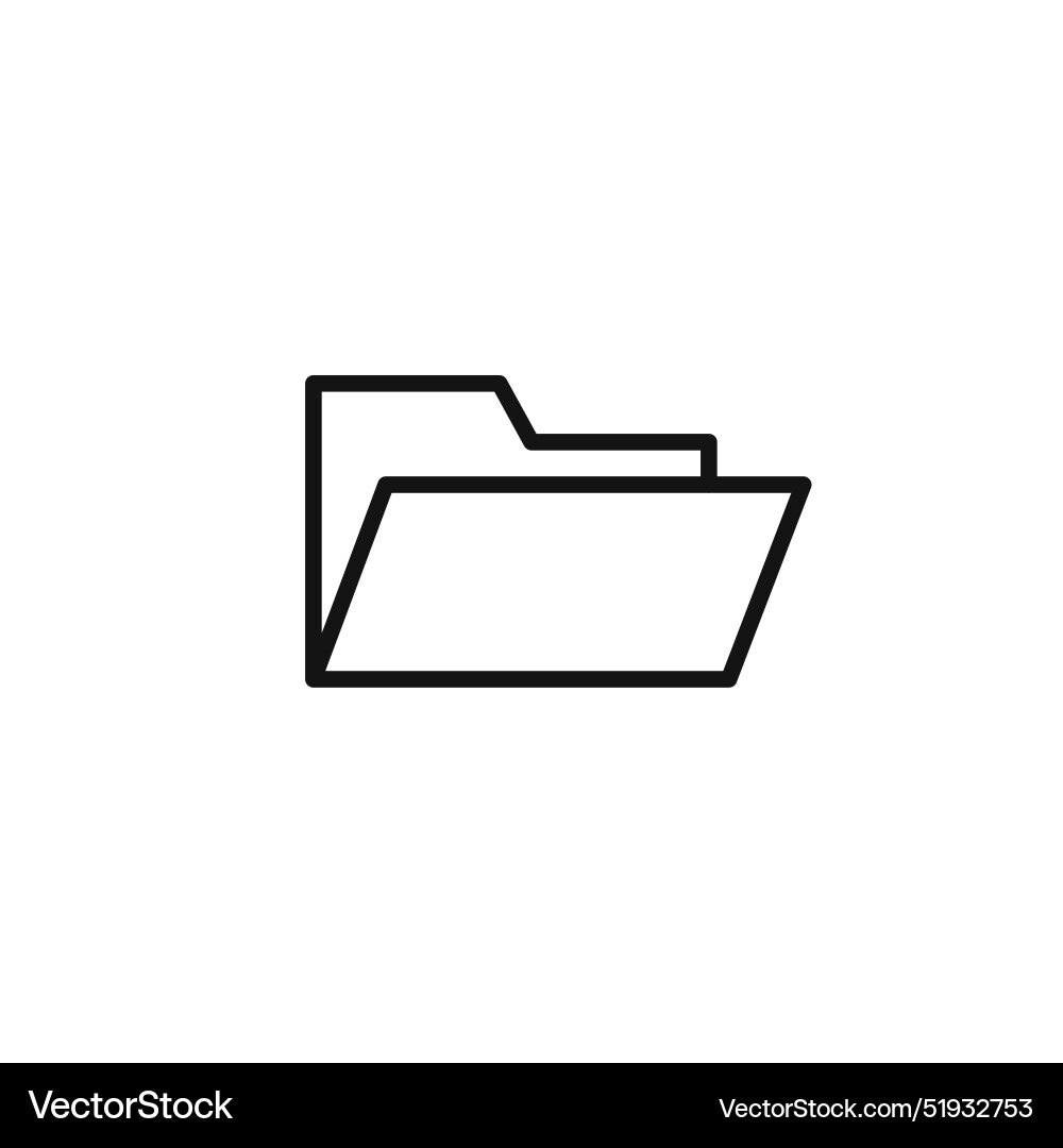 Organizational folder icon perfect for file Vector Image