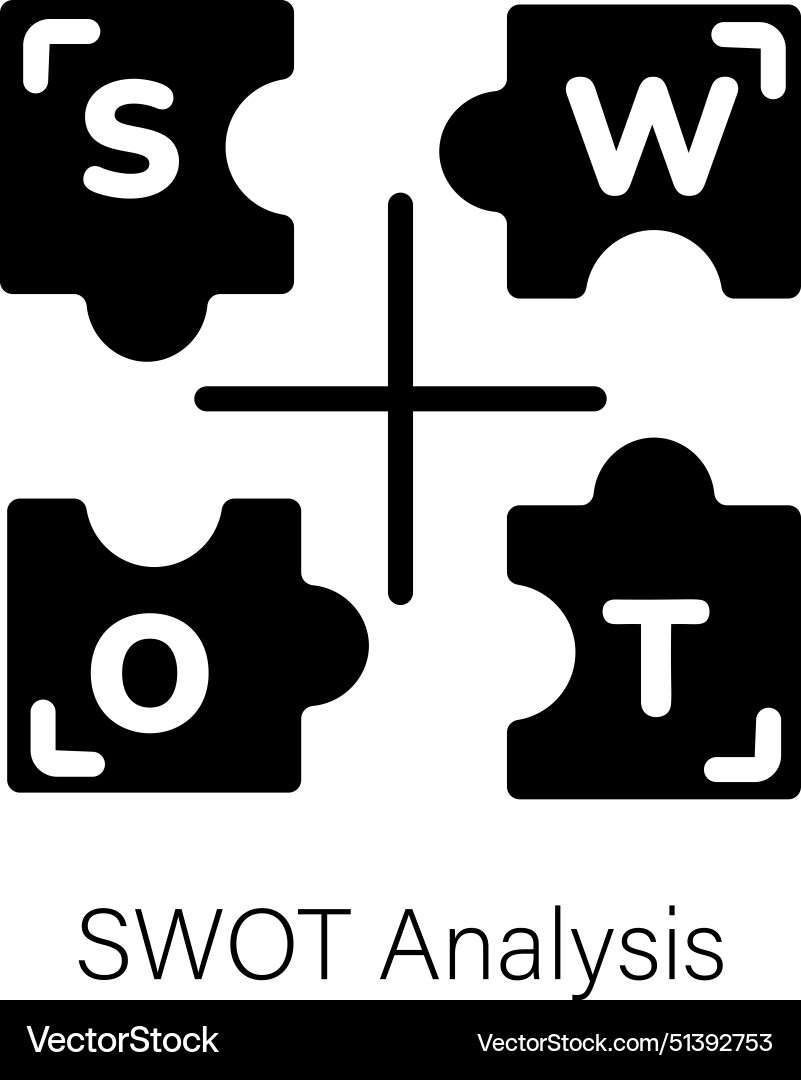 Swot analysis Royalty Free Vector Image - VectorStock