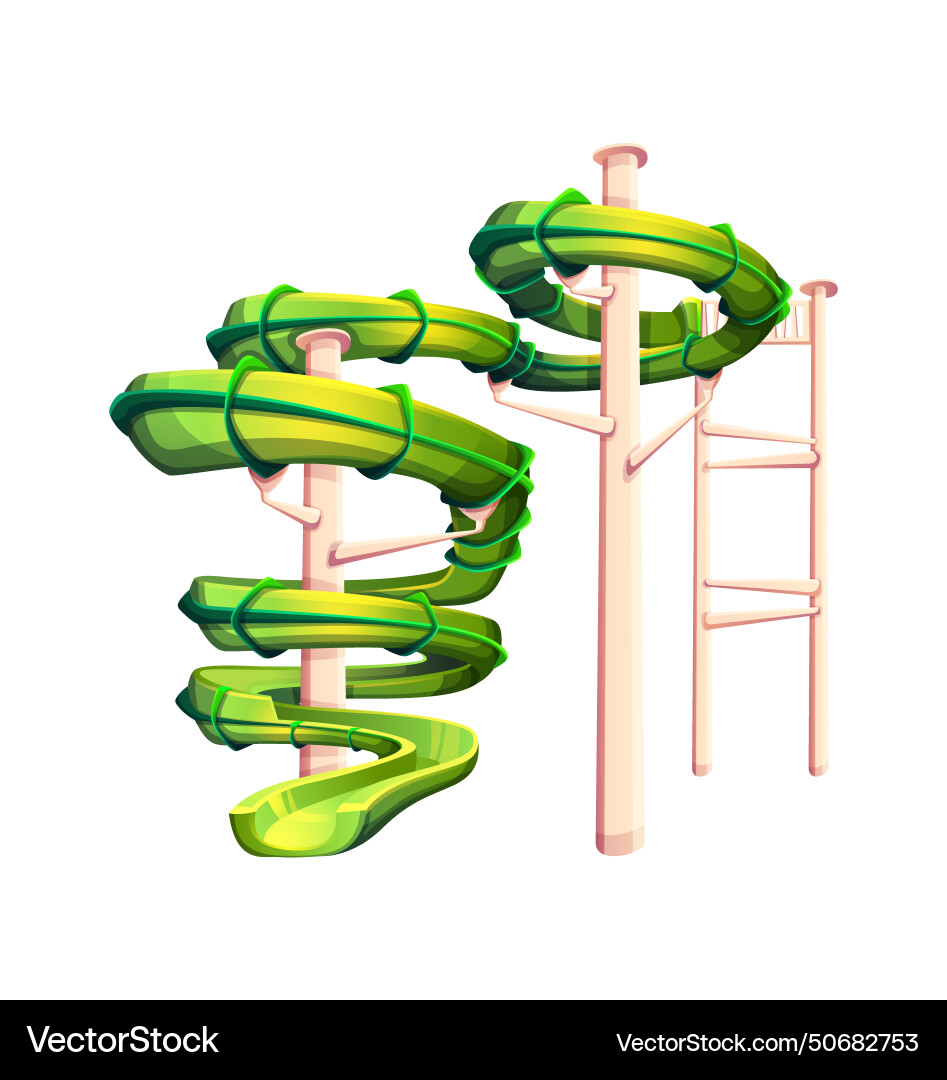 Vortex half tube waterslide color icon on white Vector Image