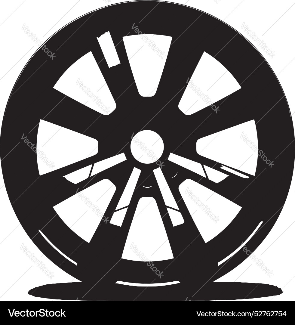 Alloy attraction appealing wheel logo design Vector Image