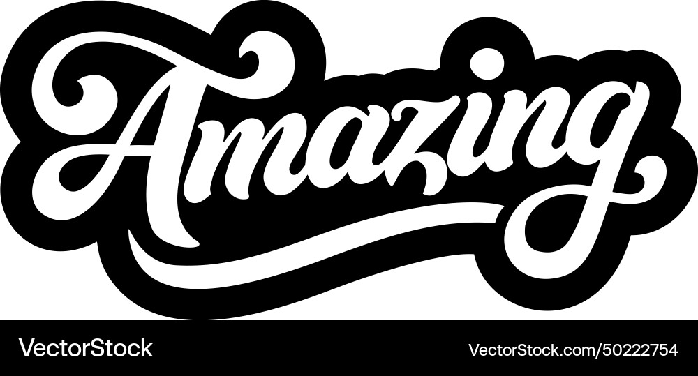 Elegant Calligraphic Word Art Royalty Free Vector Image