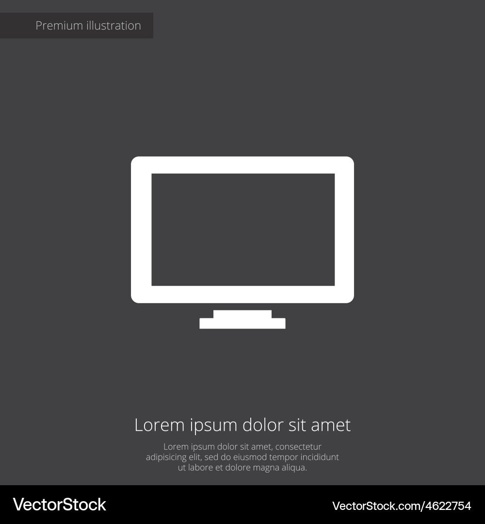 Premium TV Icon Royalty Free Vector Image - VectorStock