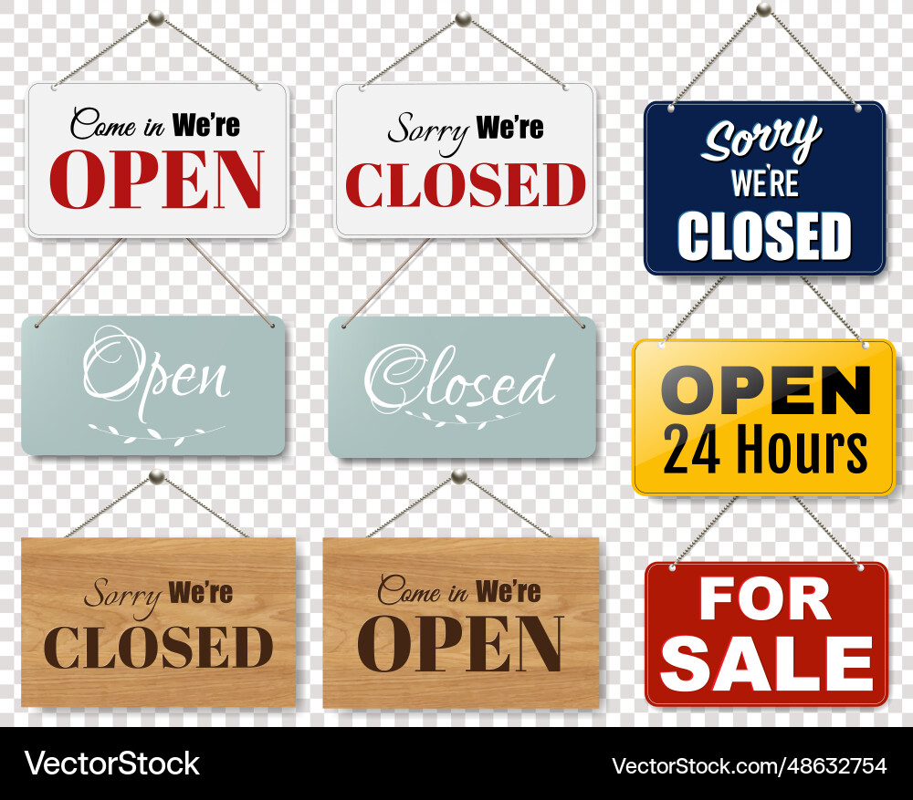Sign set and isolated transparent background Vector Image