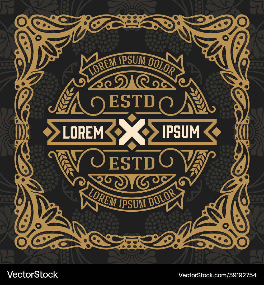 Western card with vintage style Royalty Free Vector Image